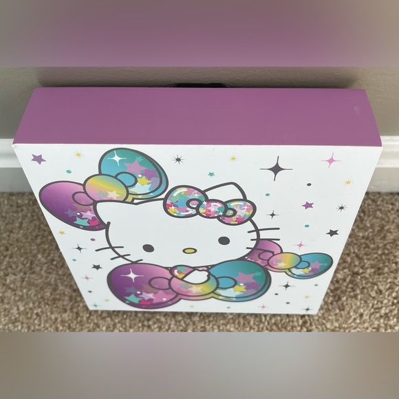 Sanrio | Wall Decor | Nwt Sanrio Hello Kitty Wall Desk Box Sign Rainbow ...